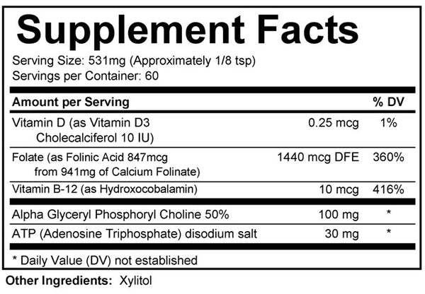 Folinic Plus Powder – Genesis Botanical Formulas
