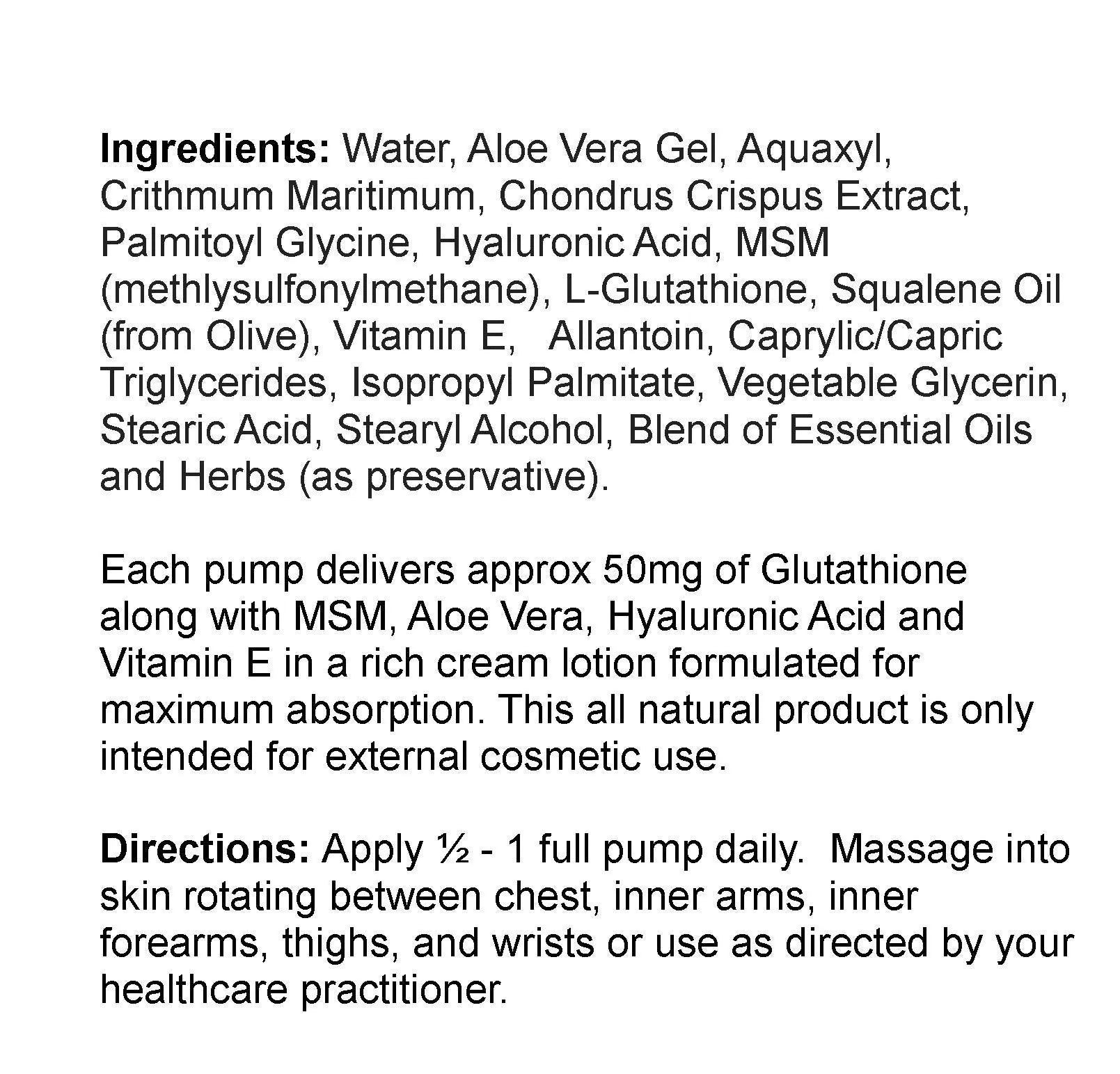 Glutathione Cream – Genesis Botanical Formulas